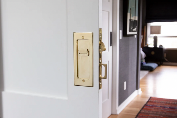 MODERN RECTANGULAR POCKET DOOR MORTISE LOCK – Heavy Duty Pocket Door Frames